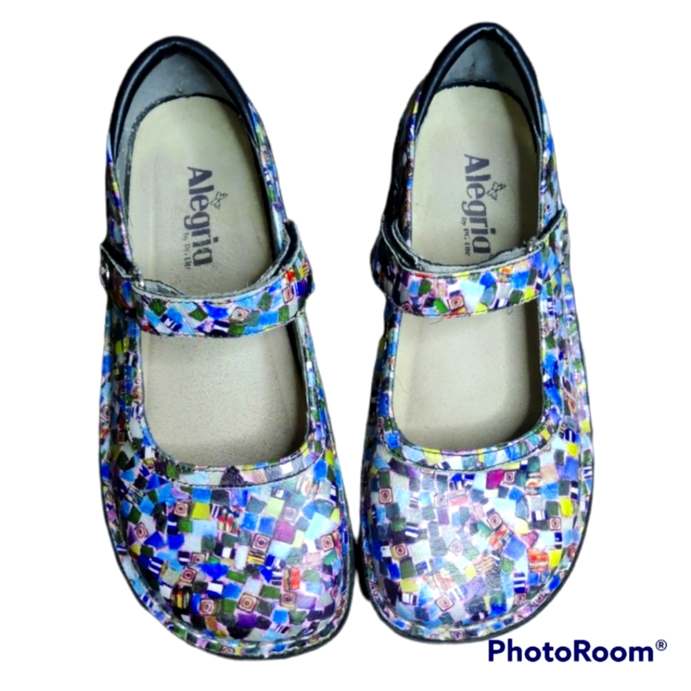 Alegria "Belle" Mary Jane Style Shoes Multi Colored C… - Gem